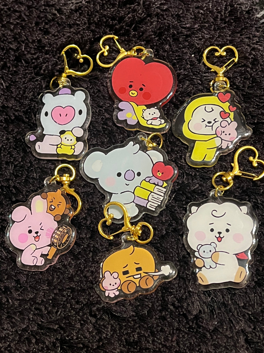 BT21 cute chubby keychains – BTSMERCH SOUTH AFRICA